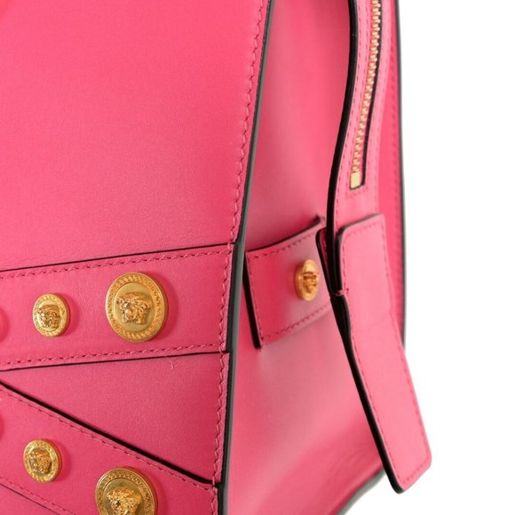 Versace | Bags | Versace 0 Leather Pink Handbag Shoulder Bag | Poshmark